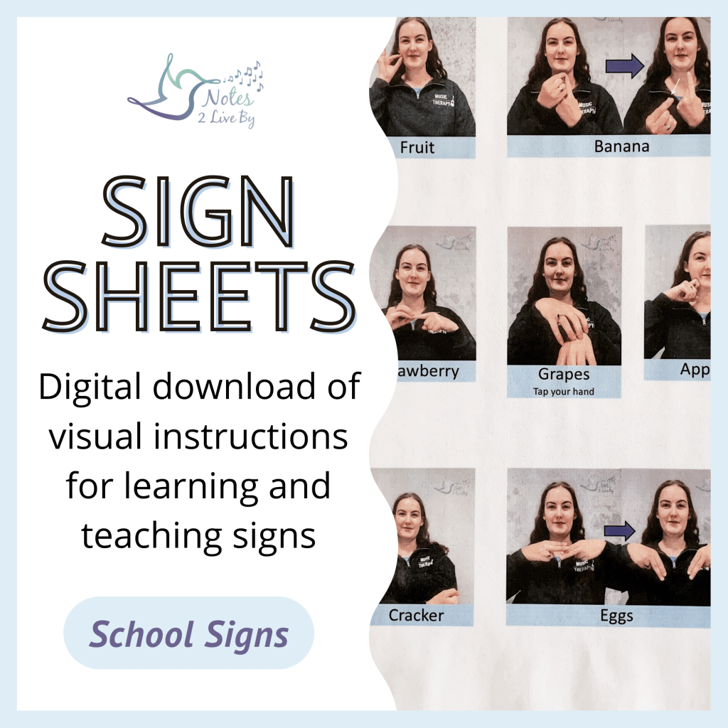 School Signs - Mainstay Music Therapy, Inc.