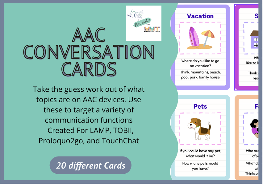 AAC Conversation cards - Mainstay Music Therapy, Inc.